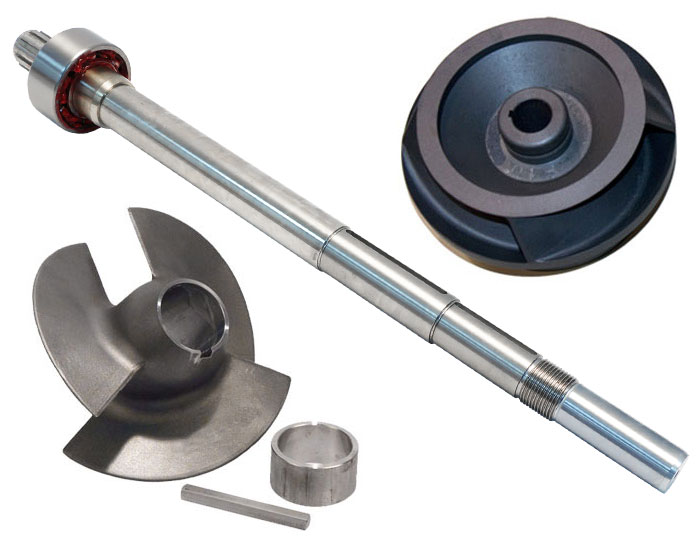 Aluminum Impeller, Inducer & Shaft Kit - Berkeley Jet Drive