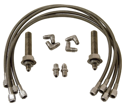 Berkeley Jet Drive - Stainless Full Braided Line Kit for Hydraulic ...